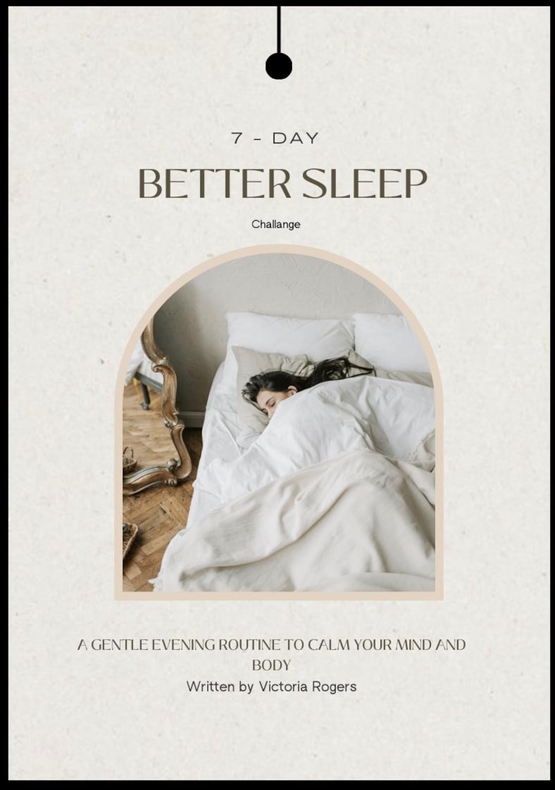 7 Day Better Sleep Challenge | Printable Night Routine, Calm Breathing ...