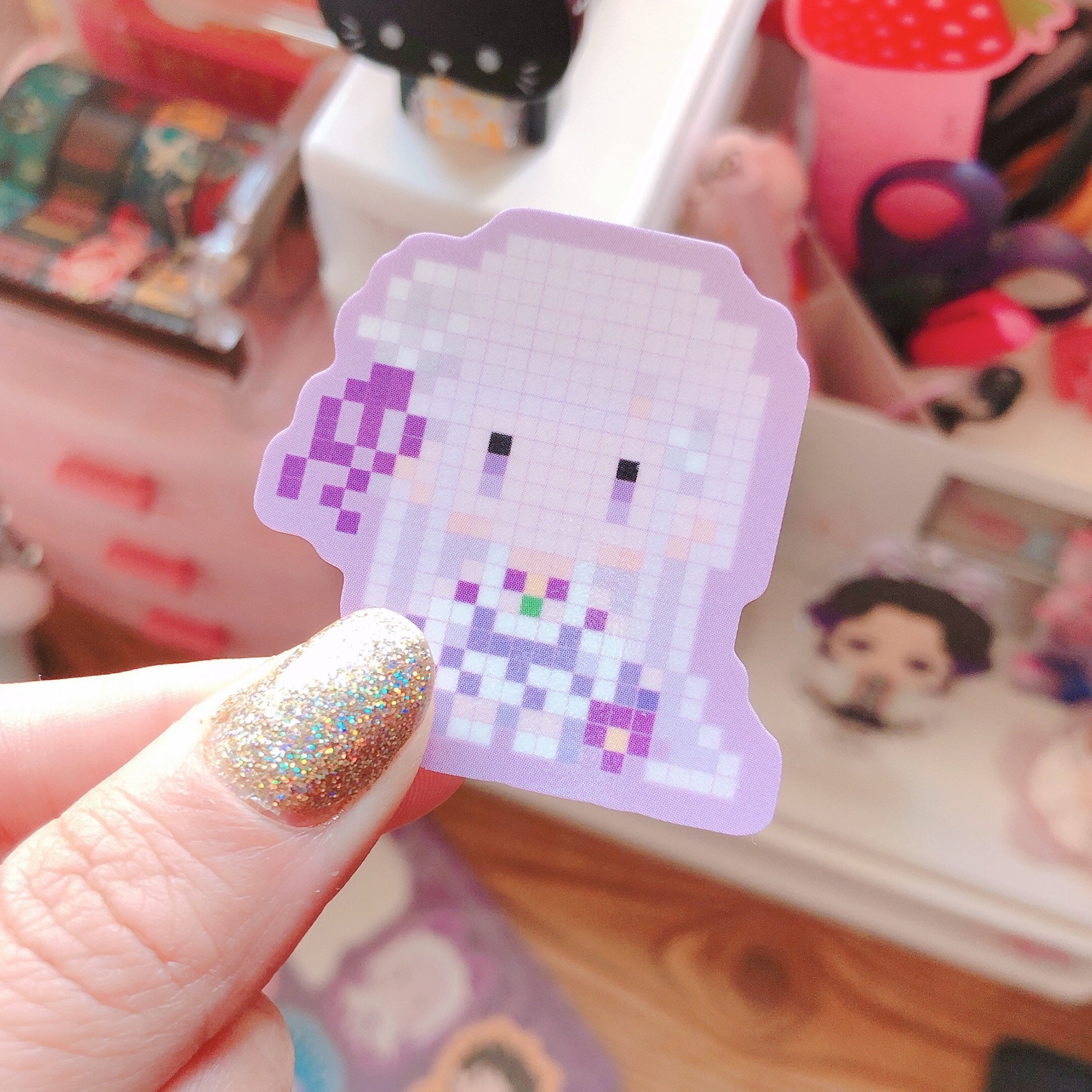 Re:zero Pixel Sticker Sheet - Etsy