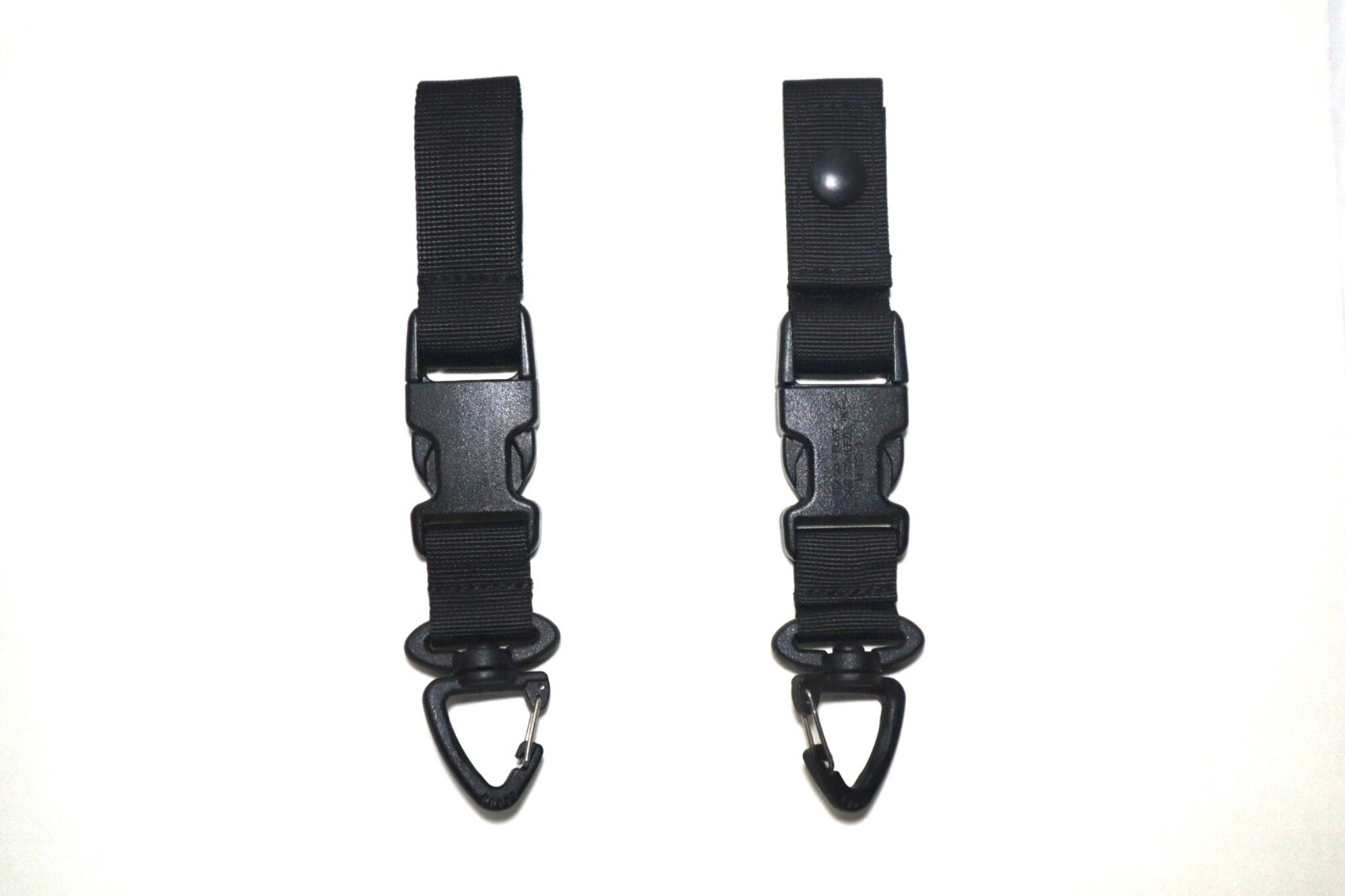 2 Pcs Tactical Triangle Carabiner Quick Detach Buckle With Snap Clip ...