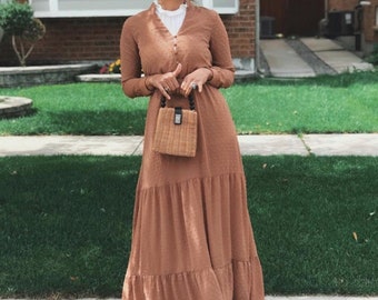 Caramel Color Dress - Etsy