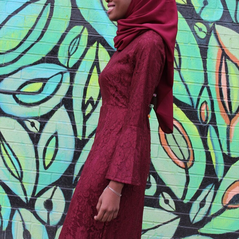 Long Sleeve Muslim Dress Etsy