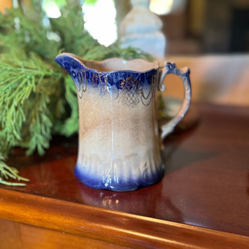 Flow Blue Pitcher - Etsy