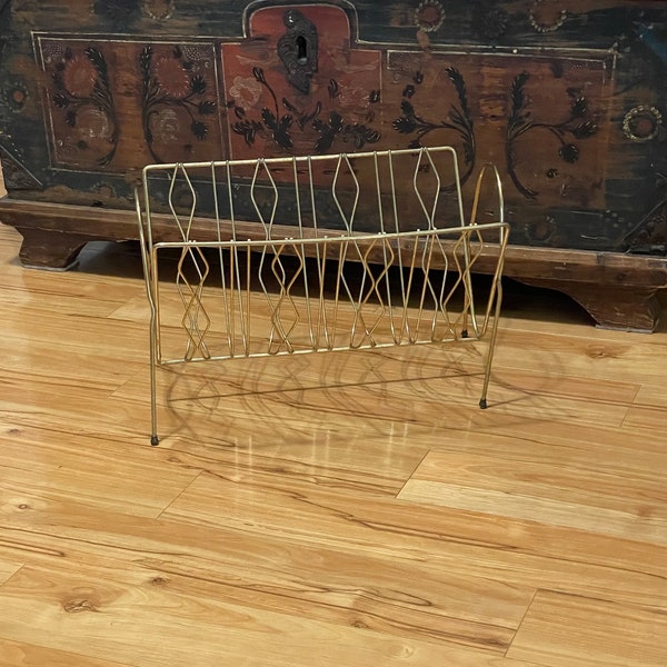 Gold Magazine Rack - Etsy