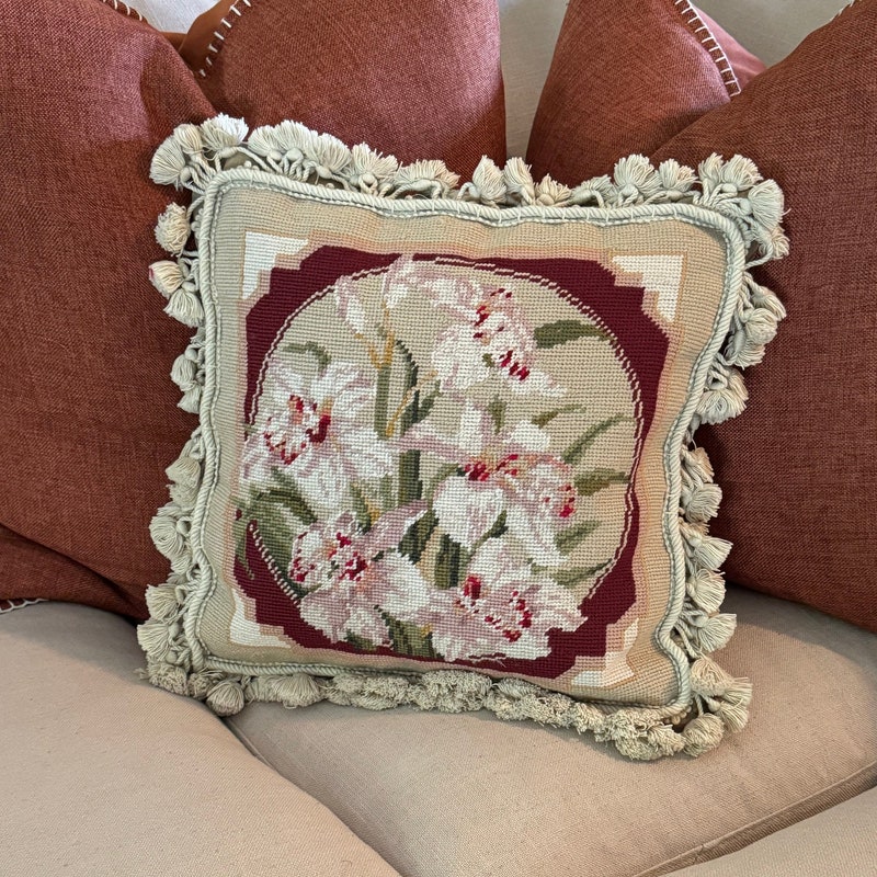 Needlepoint Pillow - Etsy