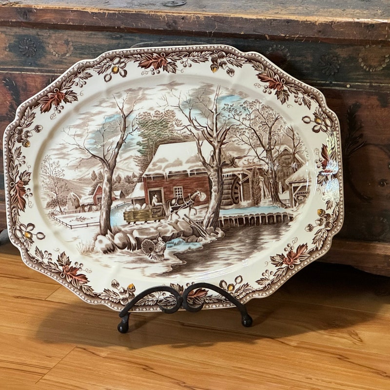 Brown Platter - Etsy