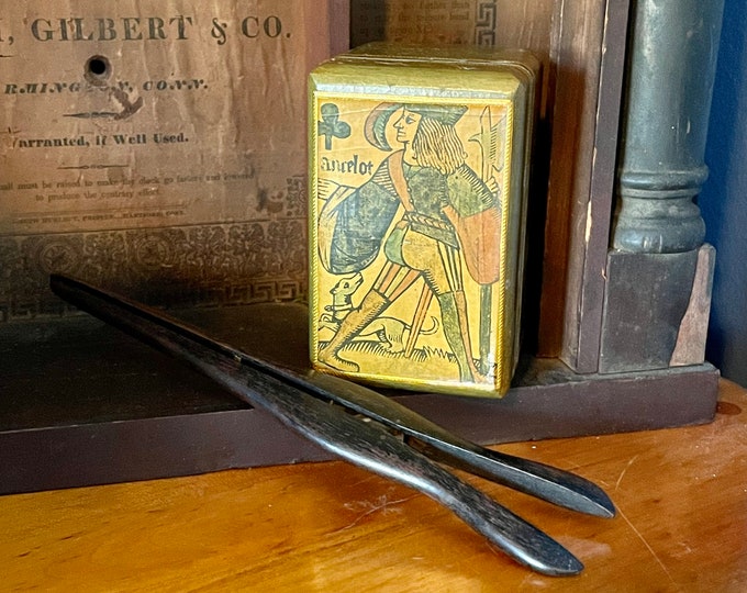 Vintage Florentine Box Hand Painted Box Playing Cards Bridge Cards Sir ...