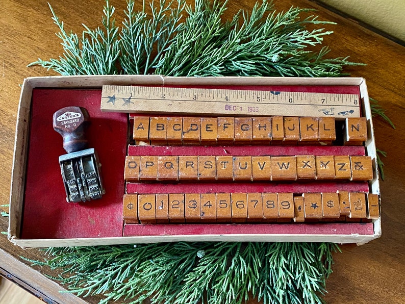 Stamp Set Vintage Excelsior Sign Marker Set Craft Set | Etsy