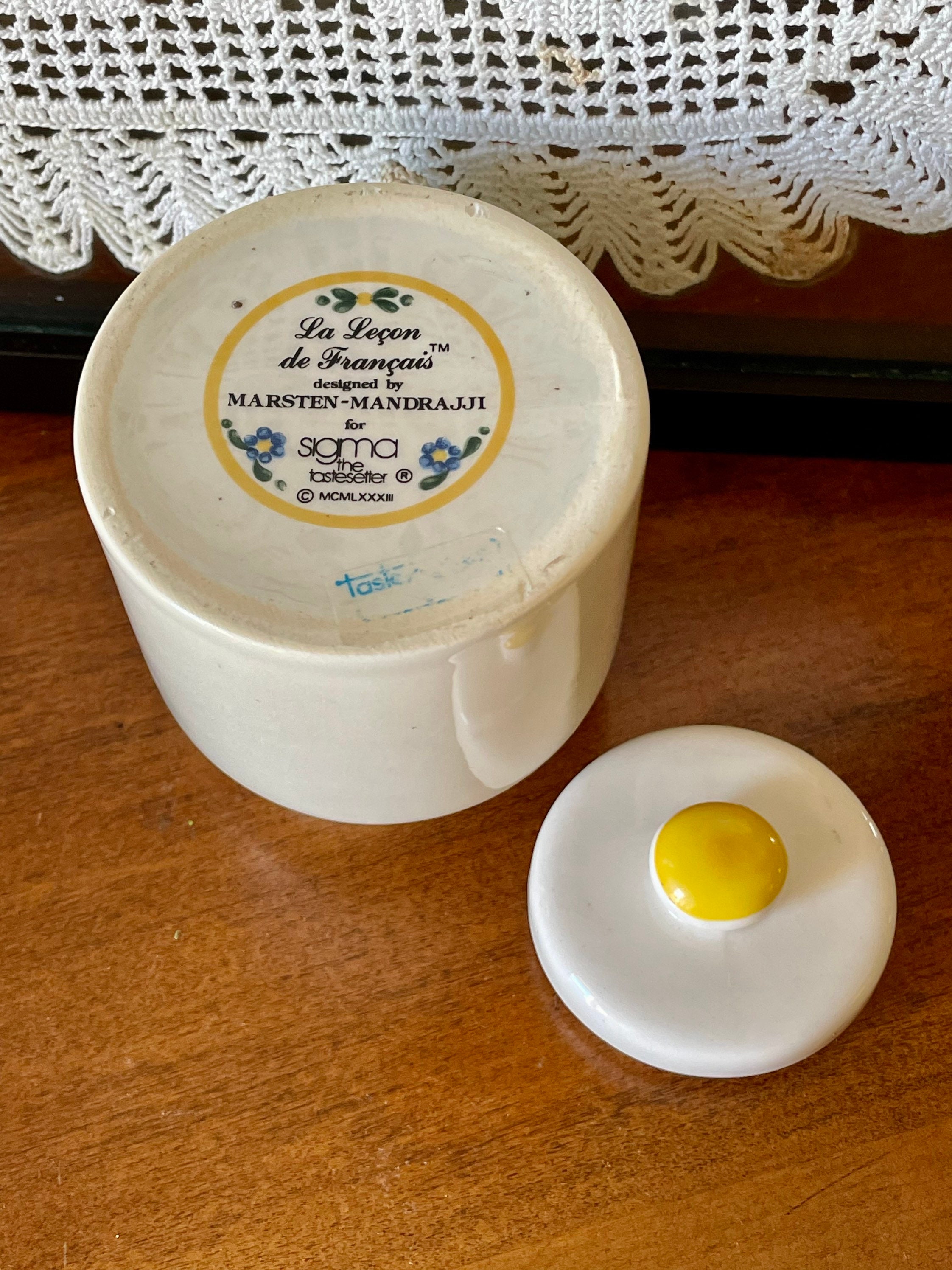 Vintage Mustard Jar Sigma the Tastesetter La Lecon De - Etsy