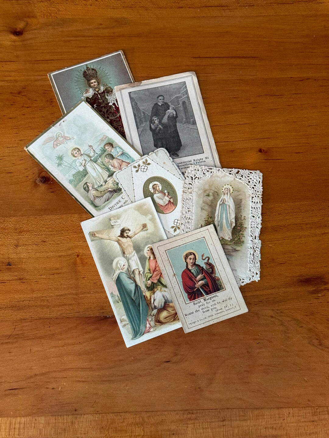 Vintage Religious Prayer Cards Die Cut Mass Cards Unique Gift Tags ...