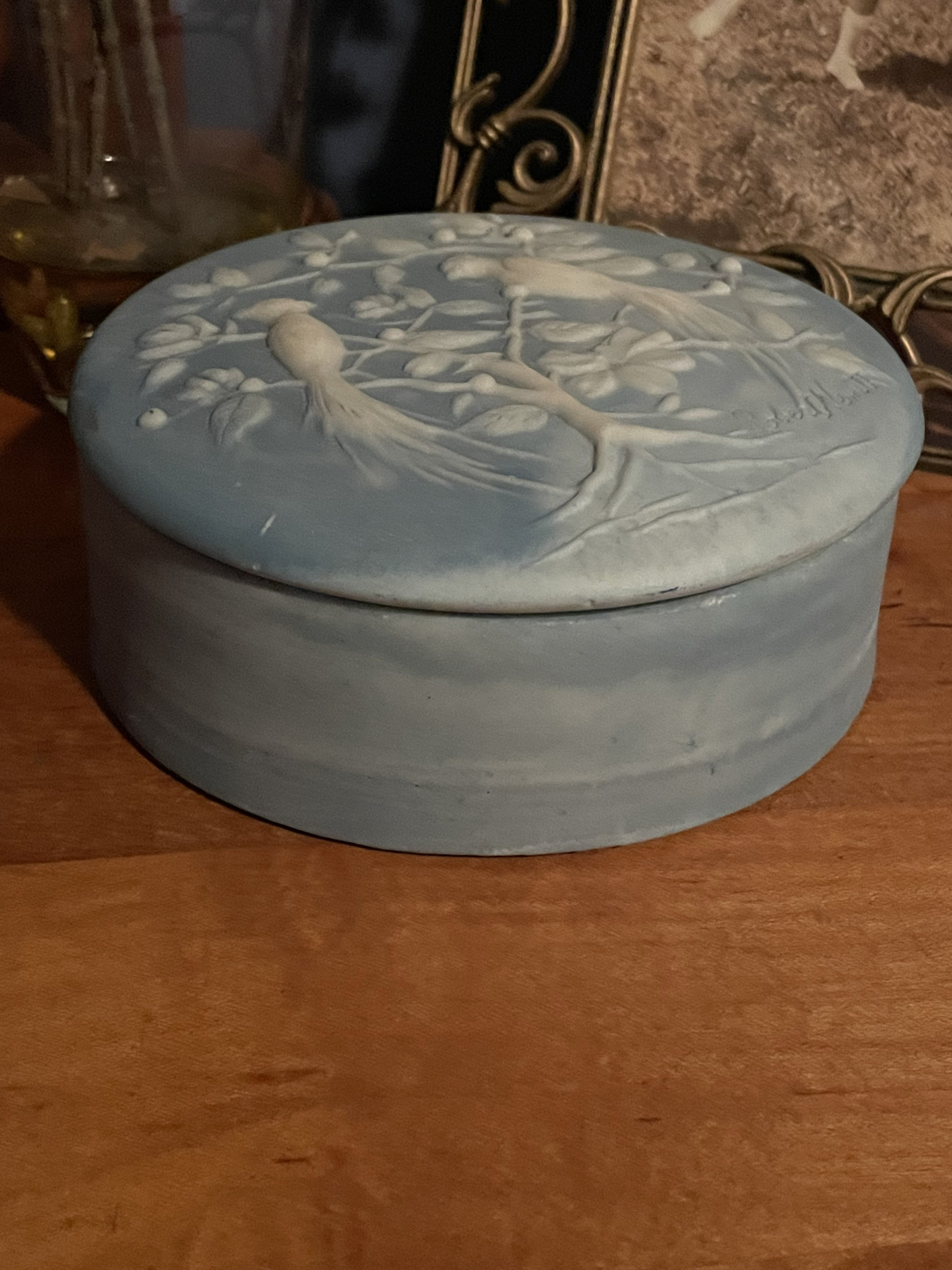 Stone Storage Box Vintage Incolay Lidded Box Collectible - Etsy