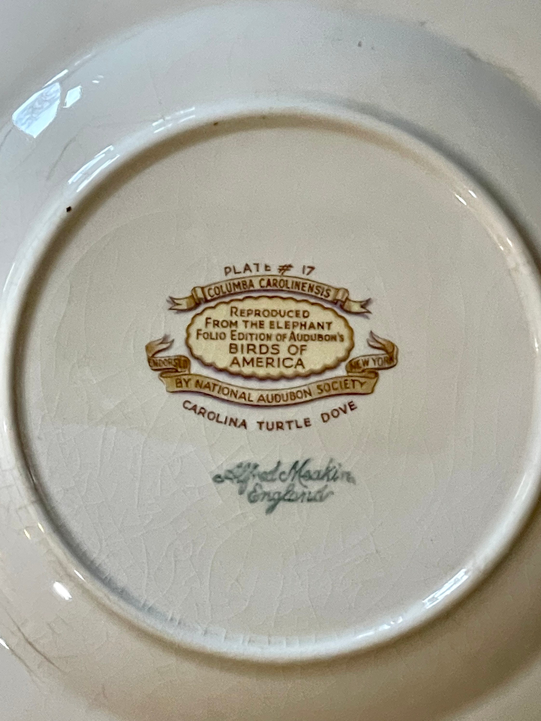 Bird Plate Vintage Alfred Meakin Plate Birds of America - Etsy