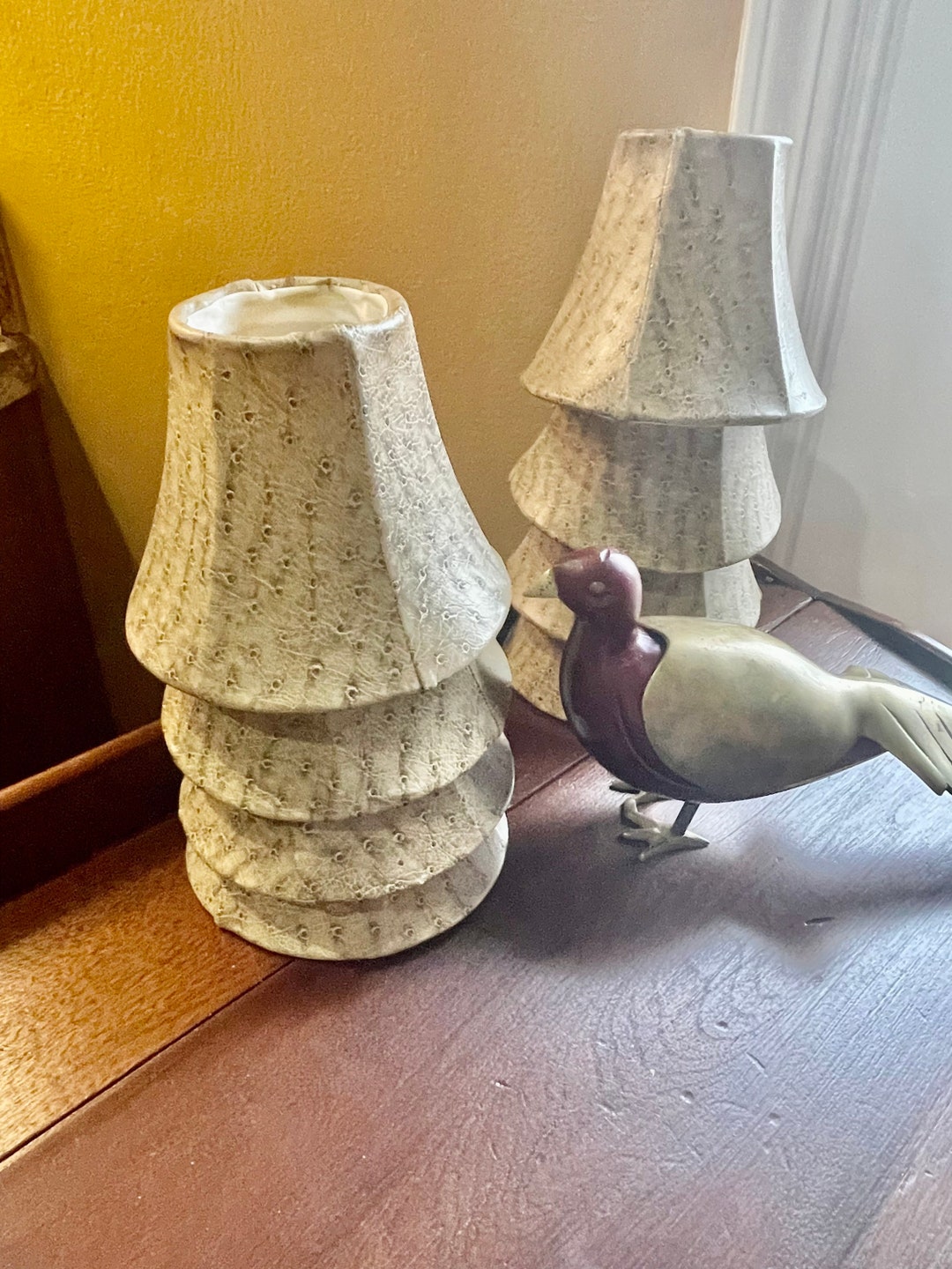 Faux Ostrich Lamp Shades Vintage Inspired Lampshades Set of Eight ...