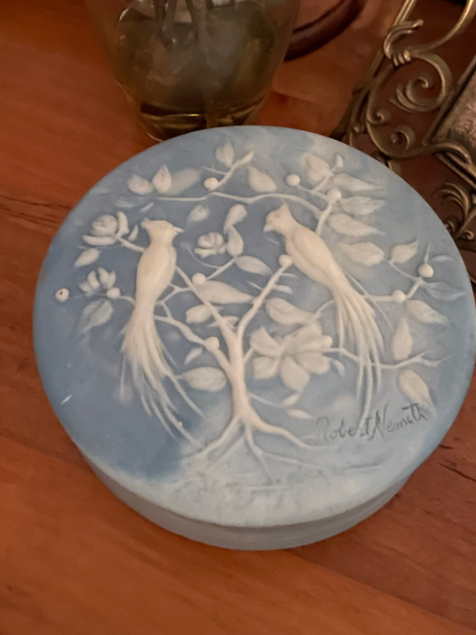 Stone Storage Box Vintage Incolay Lidded Box Collectible - Etsy