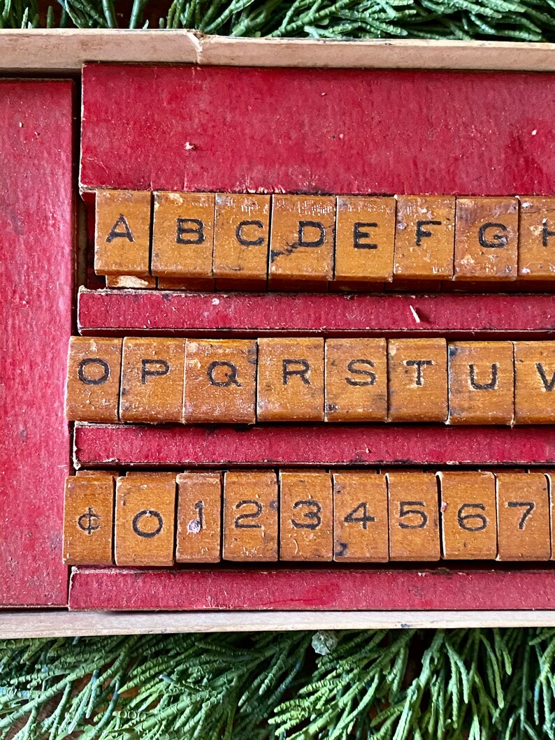 Stamp Set Vintage Excelsior Sign Marker Set Craft Set | Etsy