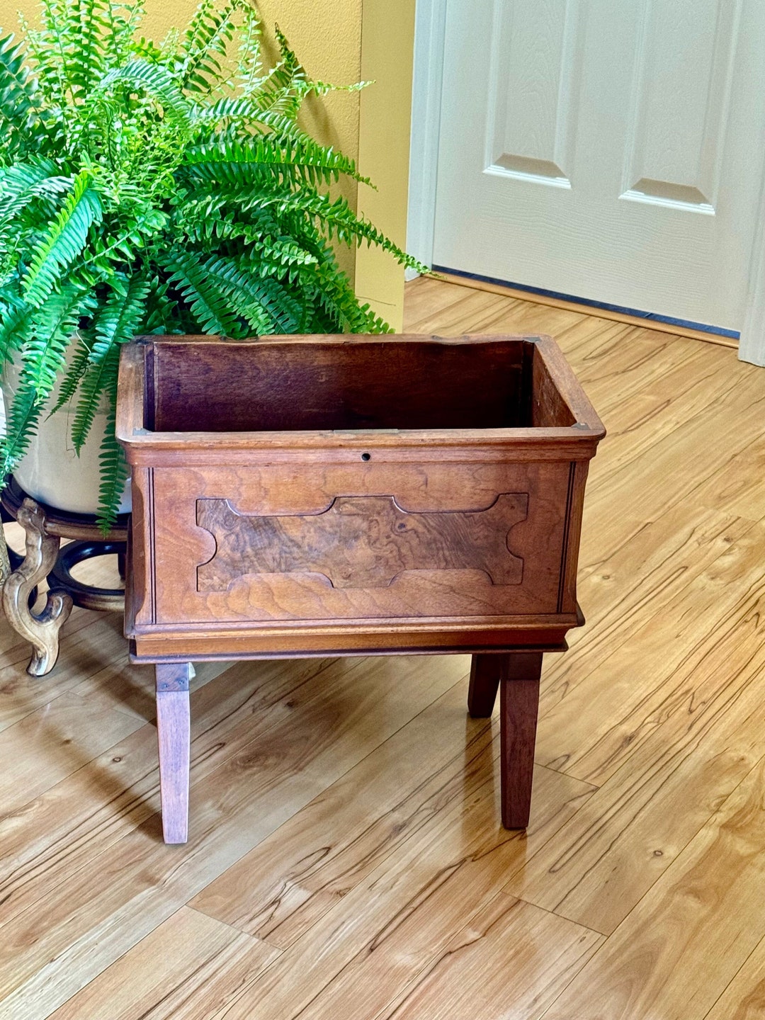 One of a Kind Antique Wooden Storage Box Kindling Storage Indoor Wood ...