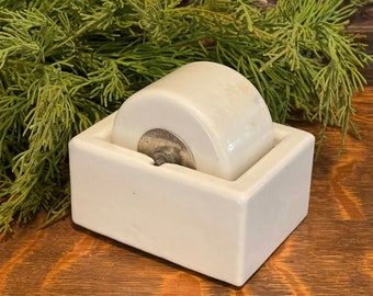 Vintage Porcelain Stamp Dispenser Desk Organizer - Etsy