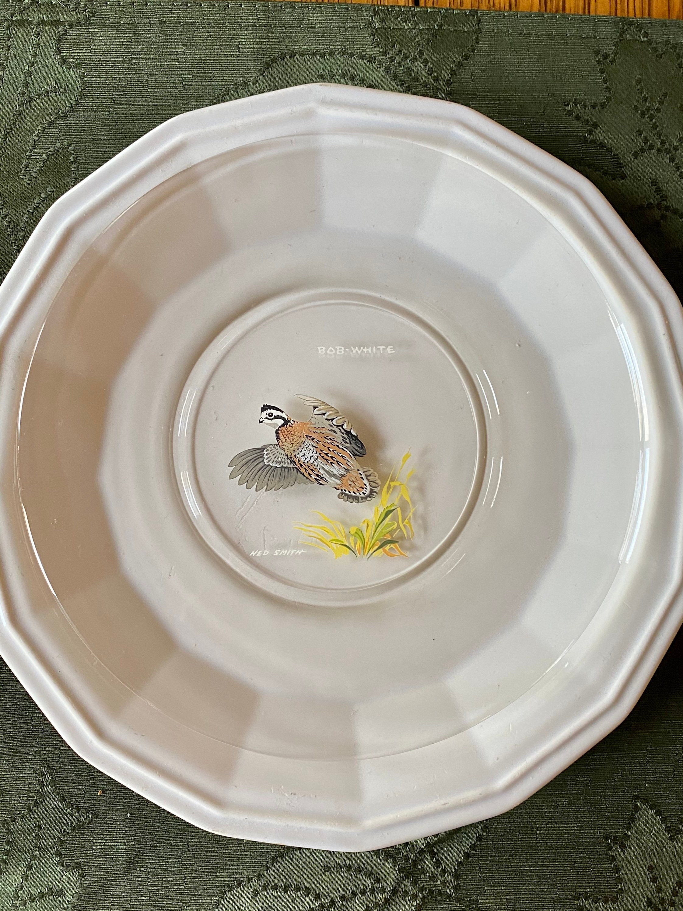 Vintage Ned Smith Plates Set of Four Hand Painted Plates | Etsy