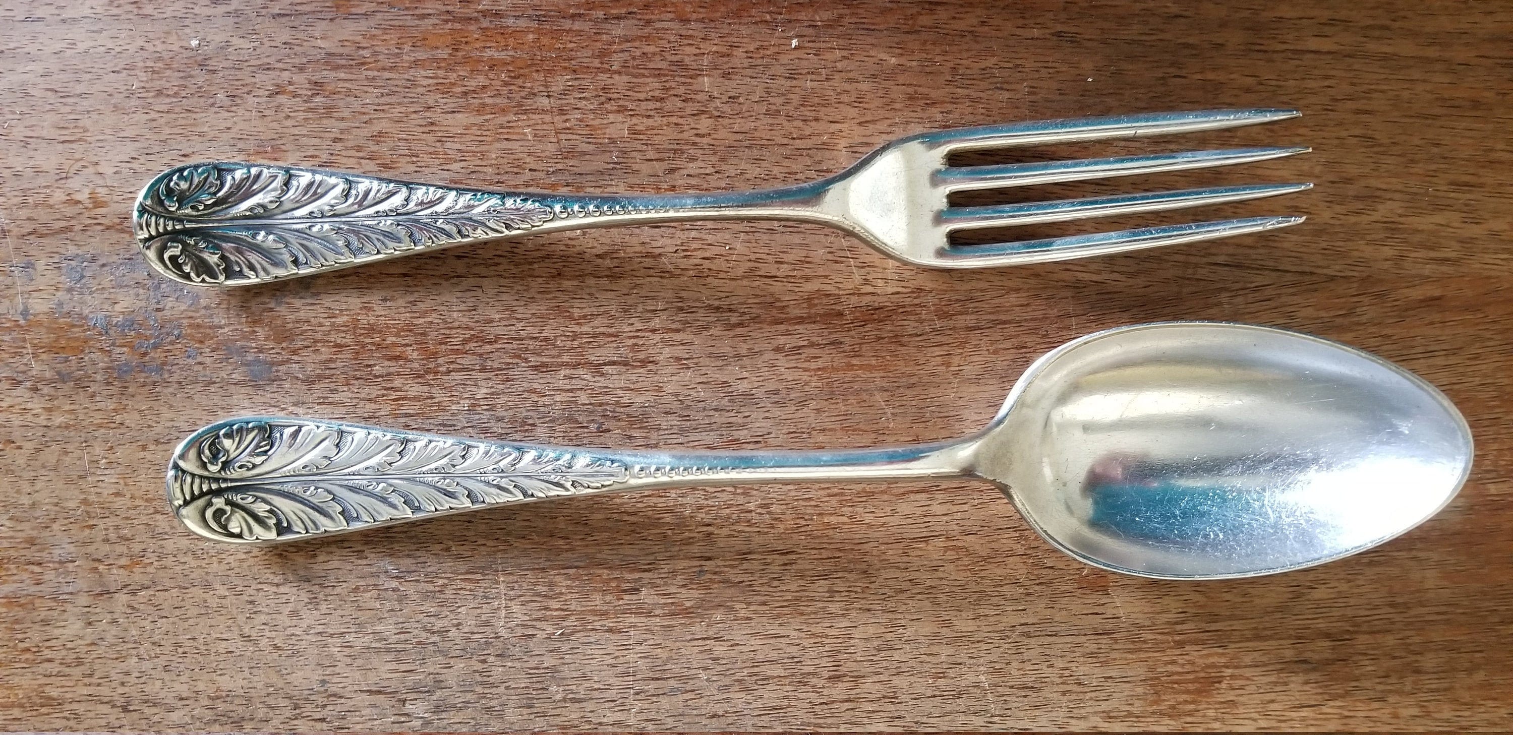 Hamilton Acanthus Pattern Silverware Spoon and Fork 1886 | Etsy