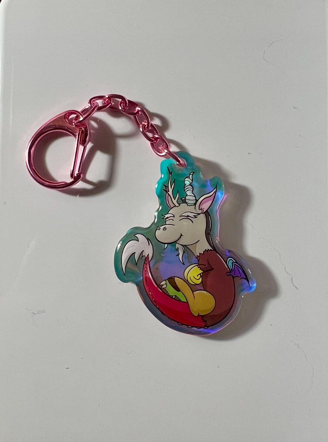 Double Sided Discord Draconequus Keychain - Etsy