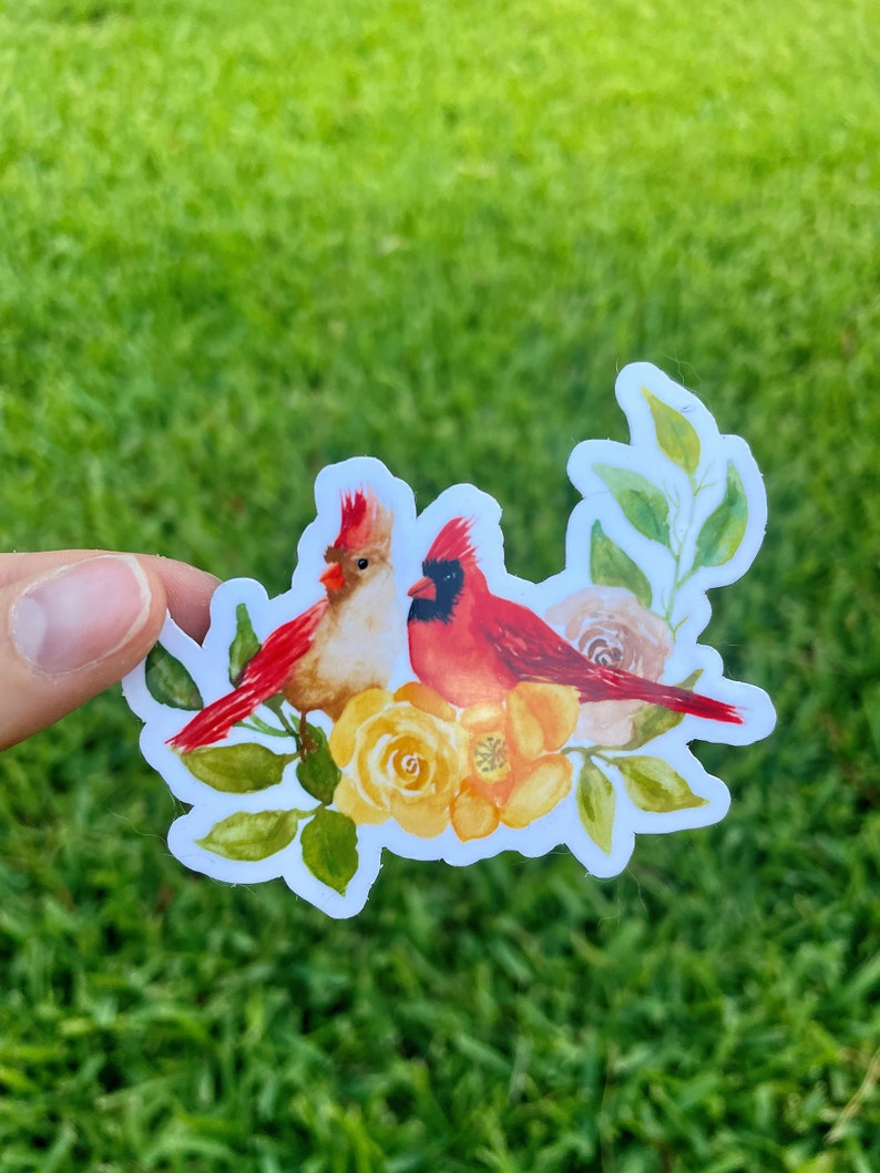 Cardinal Refrigerator MAGNET | Red Bird Magnet | Hand Painted Design ...