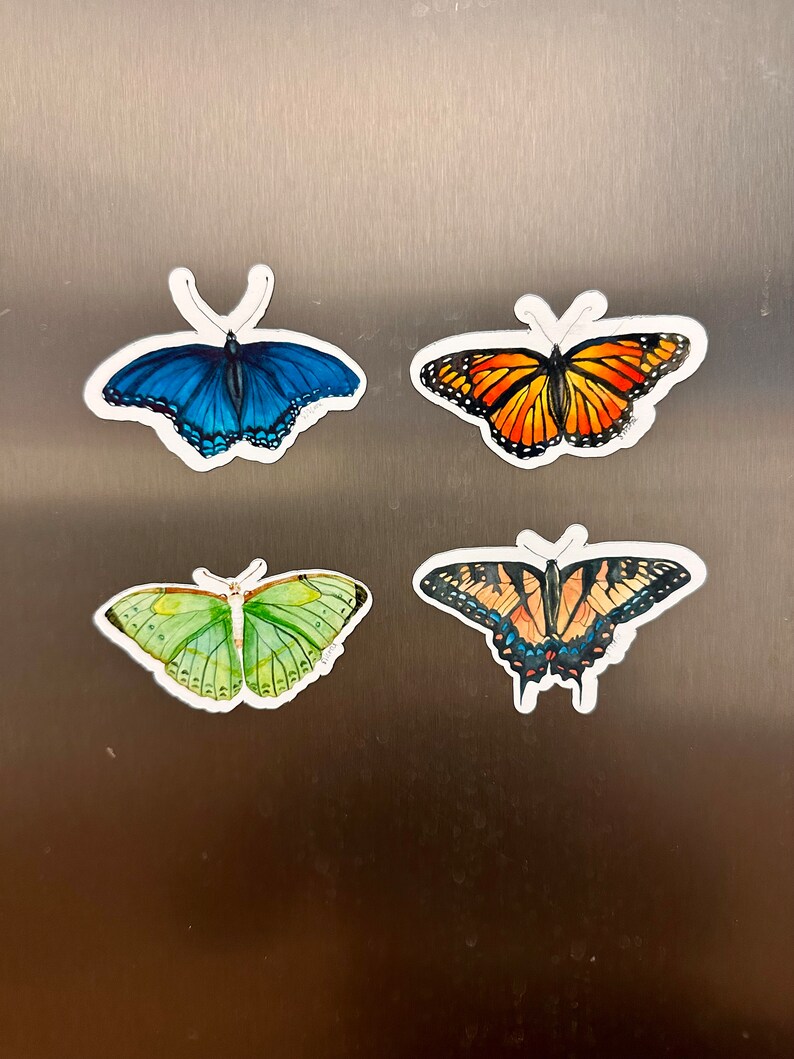 Monarch Butterfly Sticker Insect Sticker Watercolor Art Sticker ...