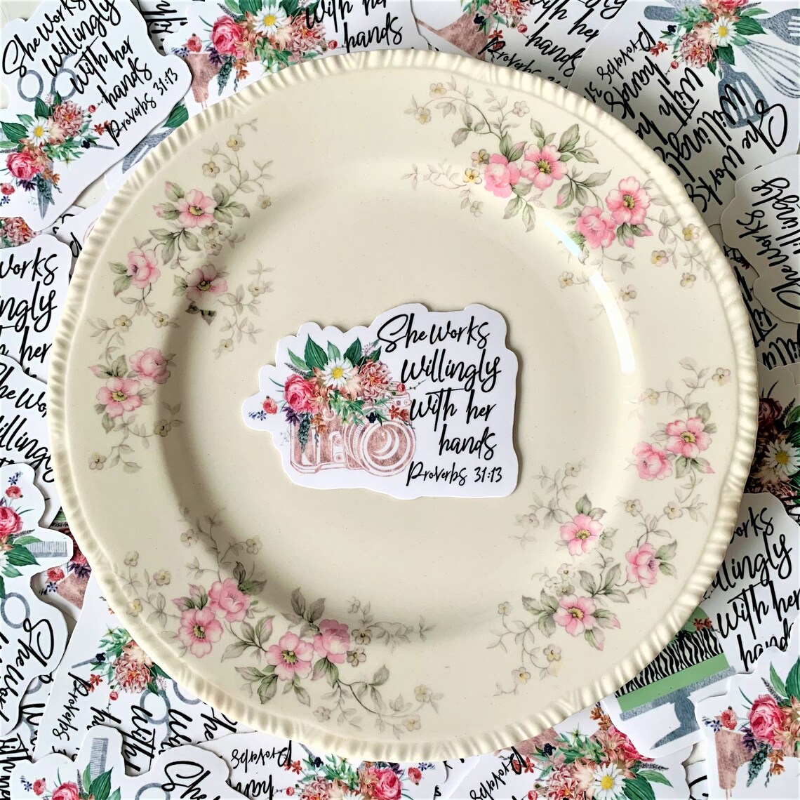 Photography Sticker | Camera Sticker | Proverbs 31:13 Sticker ...