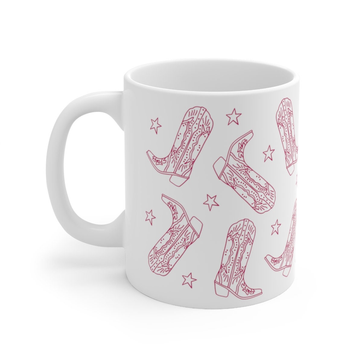 Cowgirl Boots Coffee Mug, Cute Country Ceramic Mug, Western Vibes ...