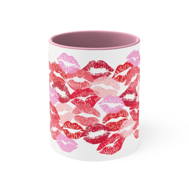 Sabrina Carpenter Themed Mug, Kiss Me Bestie Mugs, Red and Pink ...