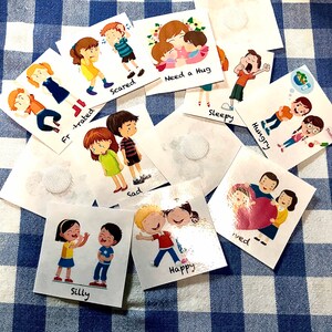 Feelings / Emotion Chart 17x11 W/velcro | Etsy