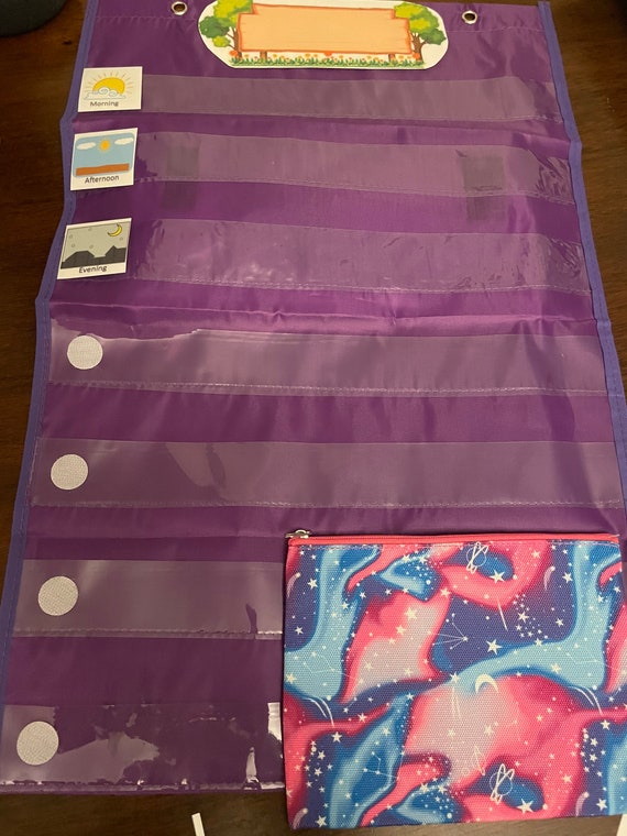 Complete Visual Schedule Pocket Chart - Etsy