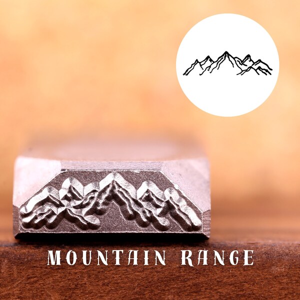Mountain Stamp - Etsy