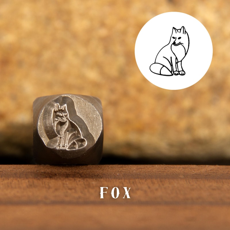Fox Rubber Stamp - Etsy