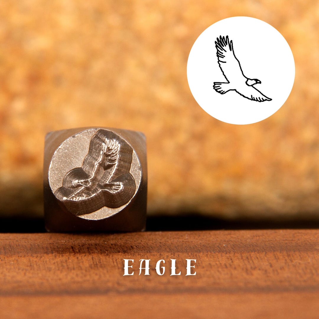 Metal Design Stamp Eagle, Metal Stamping Punch Tools, Supplies for Hand ...