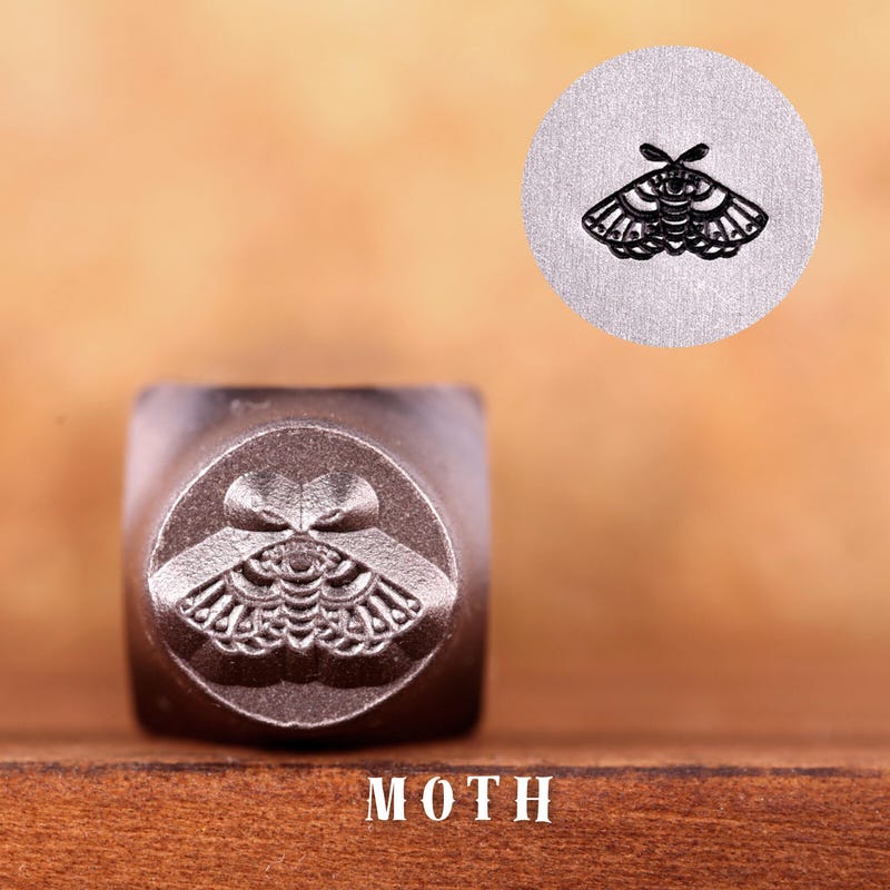 Metal Moth Stamp - Etsy