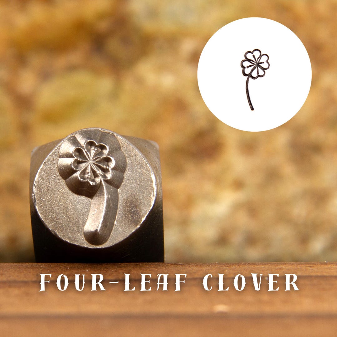 Metal Design Stamp Four-leaf Clover, Metal Stamping Punch Tools ...