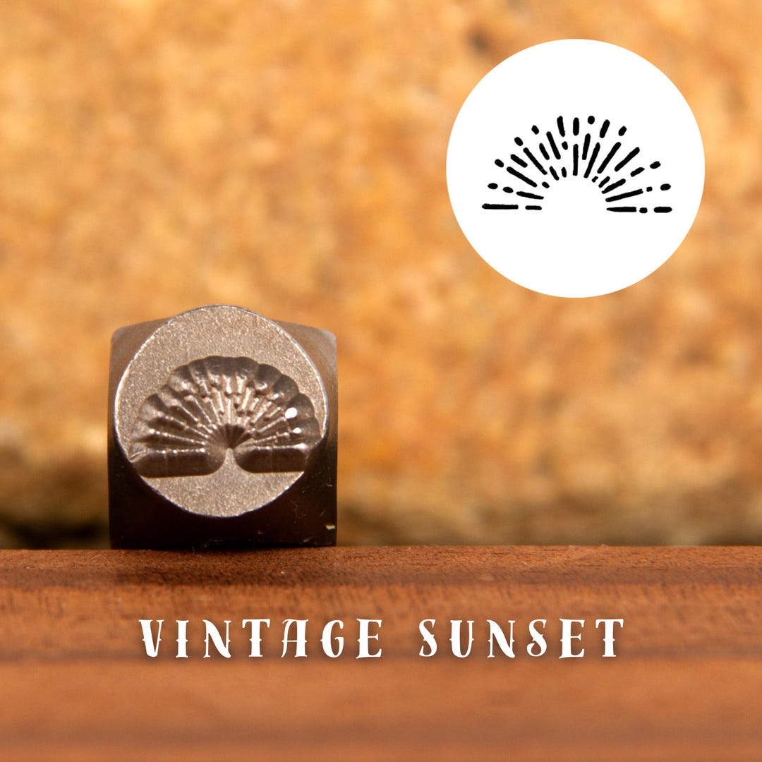 Metal Design Stamp Vintage Sunset, Metal Stamping Punch Tools, Supplies ...