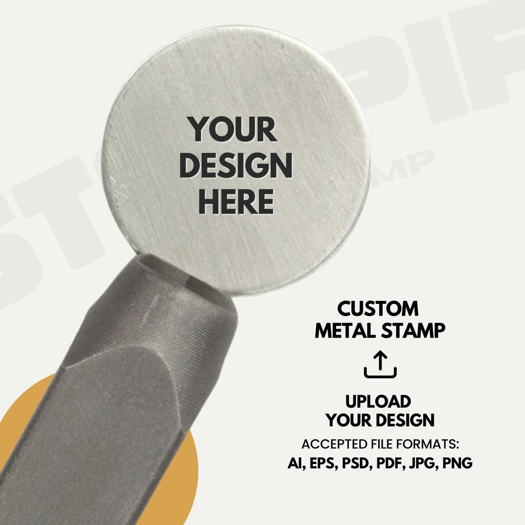 Custom Metal Stamp – Personalized Steel Stamp for Jewelry, Leather, DIY ...