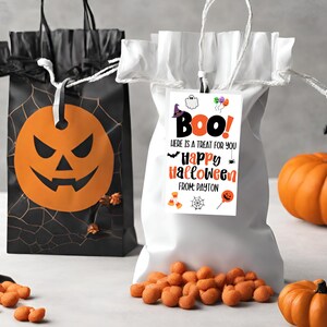Boo Gift Tags, Halloween Favor Tags, Trick or Treat Favor Tags ...