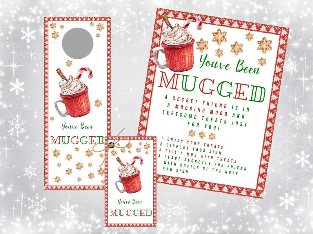 You've Been Mugged Printable, You've Been Mugged Set, You've Been ...