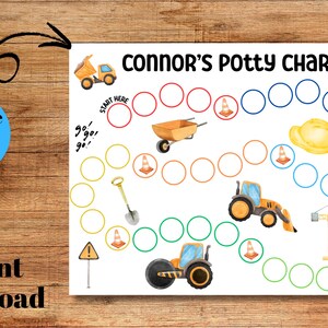 Editable Printable Potty Chart - Fun Toddler Potty Training ...