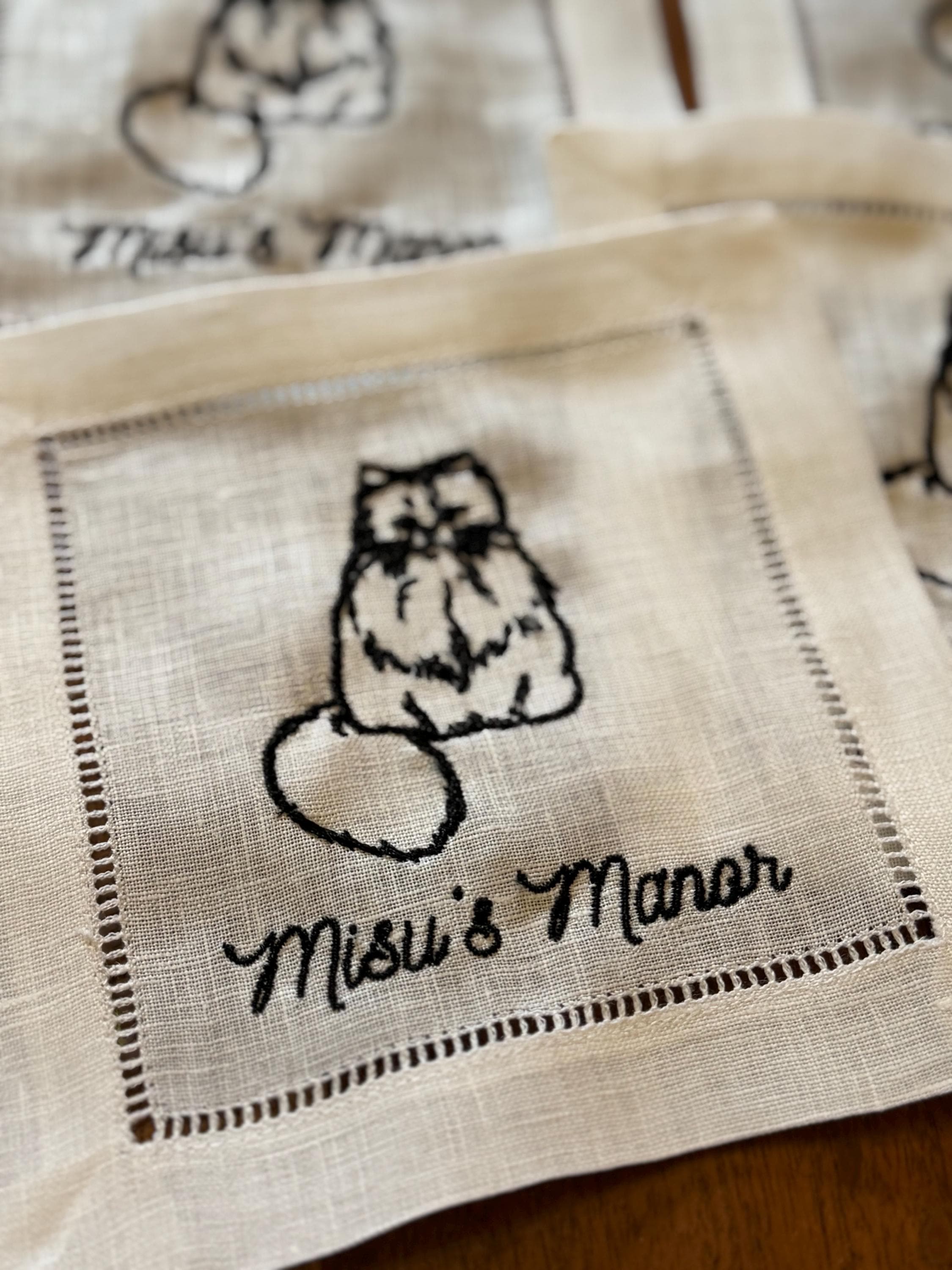 Personalized Cat Lover Cocktail Napkins - Gifts for Cat Lovers - Cat ...