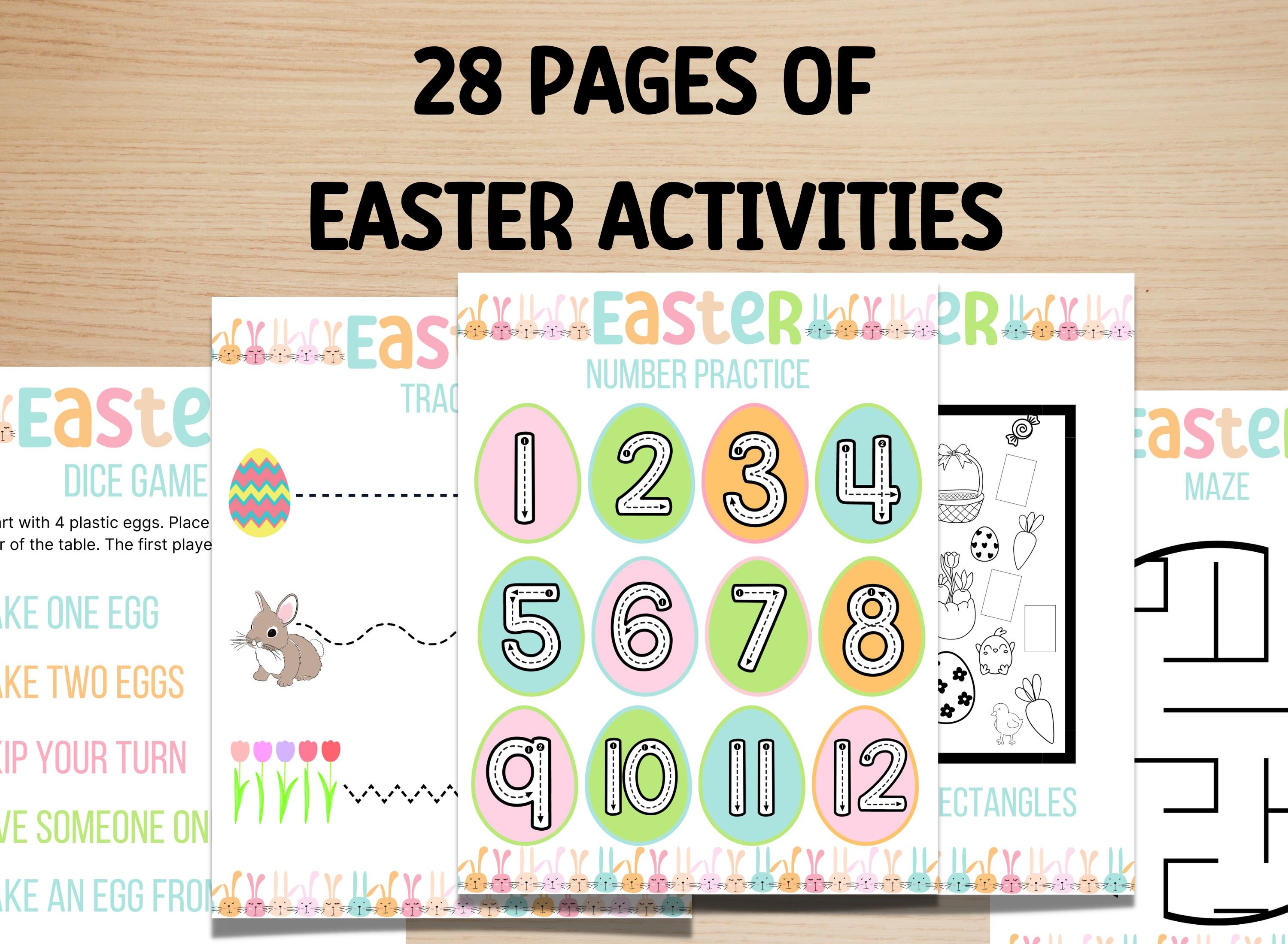 Easter Game Bundle, Preschool Easter Games, Preschool Easter Activities ...