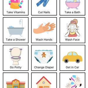 Editable Kids Daily Routine Cards | Daily Visual Schedule | Chore Chart ...