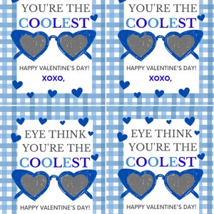 Printable Heart Sunglasses Valentine's Day Card, Instant Download | Eye ...