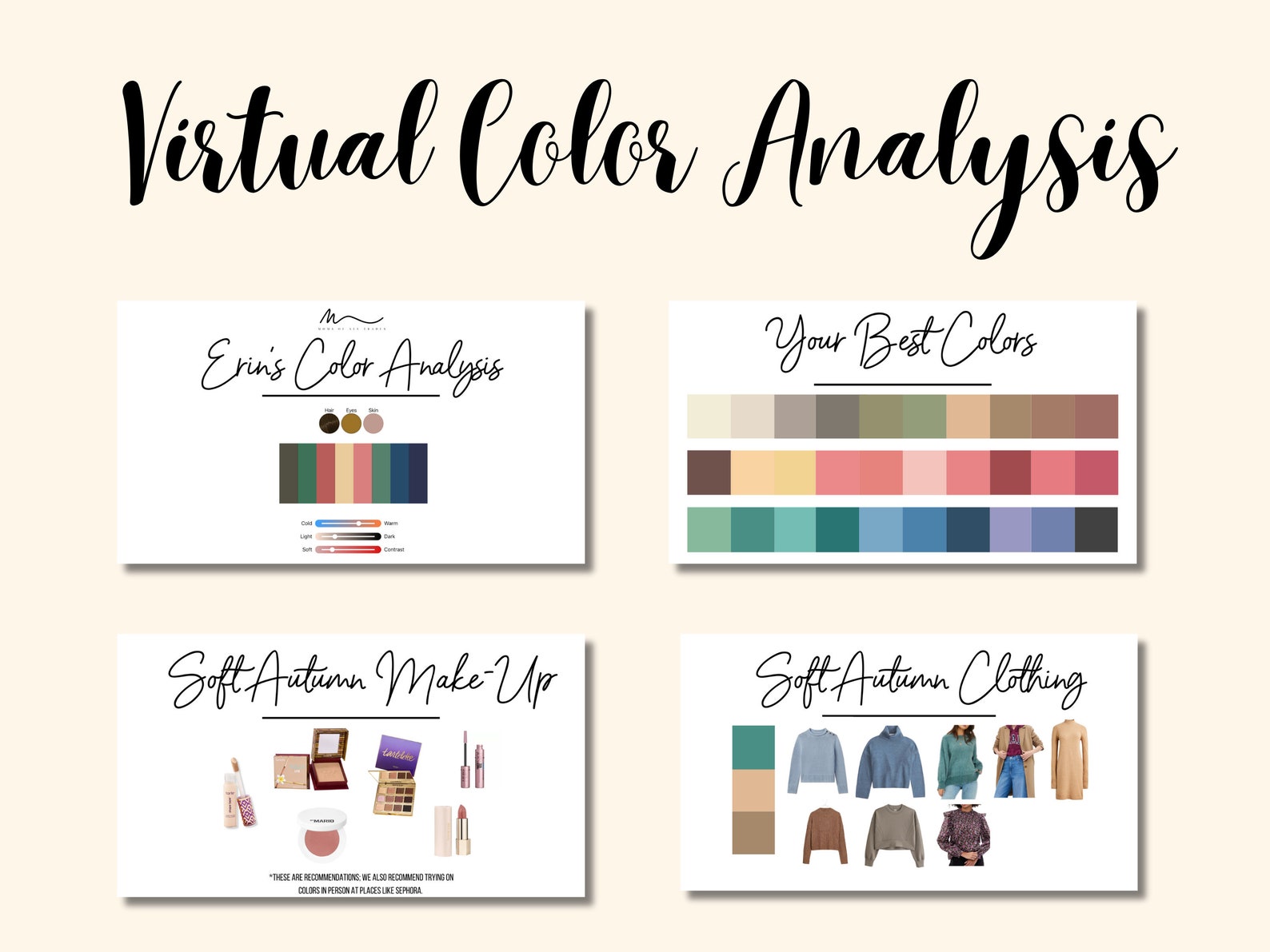 Color Analysis, Virtual Color Analysis, Best Colors, Seasonal Color ...