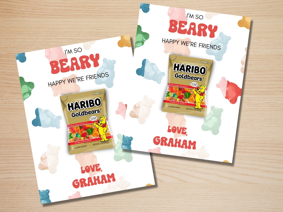 Valentine's Day Fruit Snack Printable | I'm so Beary Happy We're ...
