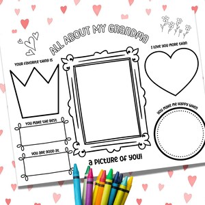 All About My Mom Printable, All About My Mom Gift, All About My Grandma ...