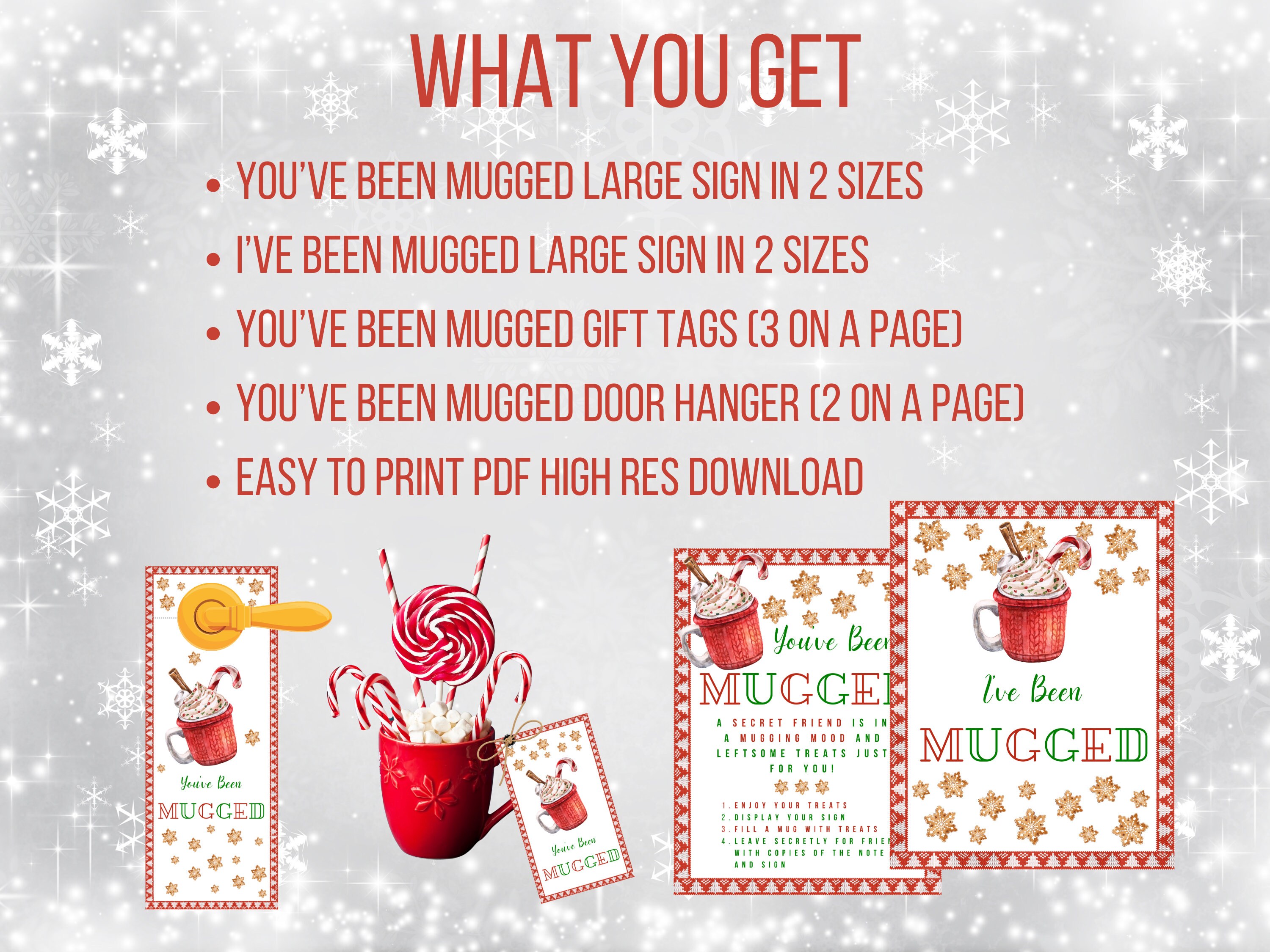 You've Been Mugged Printable, You've Been Mugged Set, You've Been ...