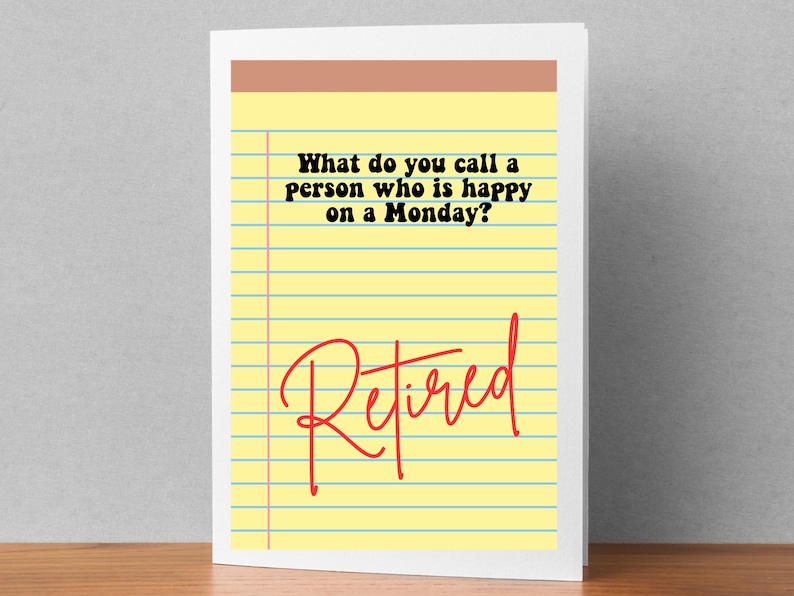Funny Retirement Card Printable - What Do You Call a Person Who is ...