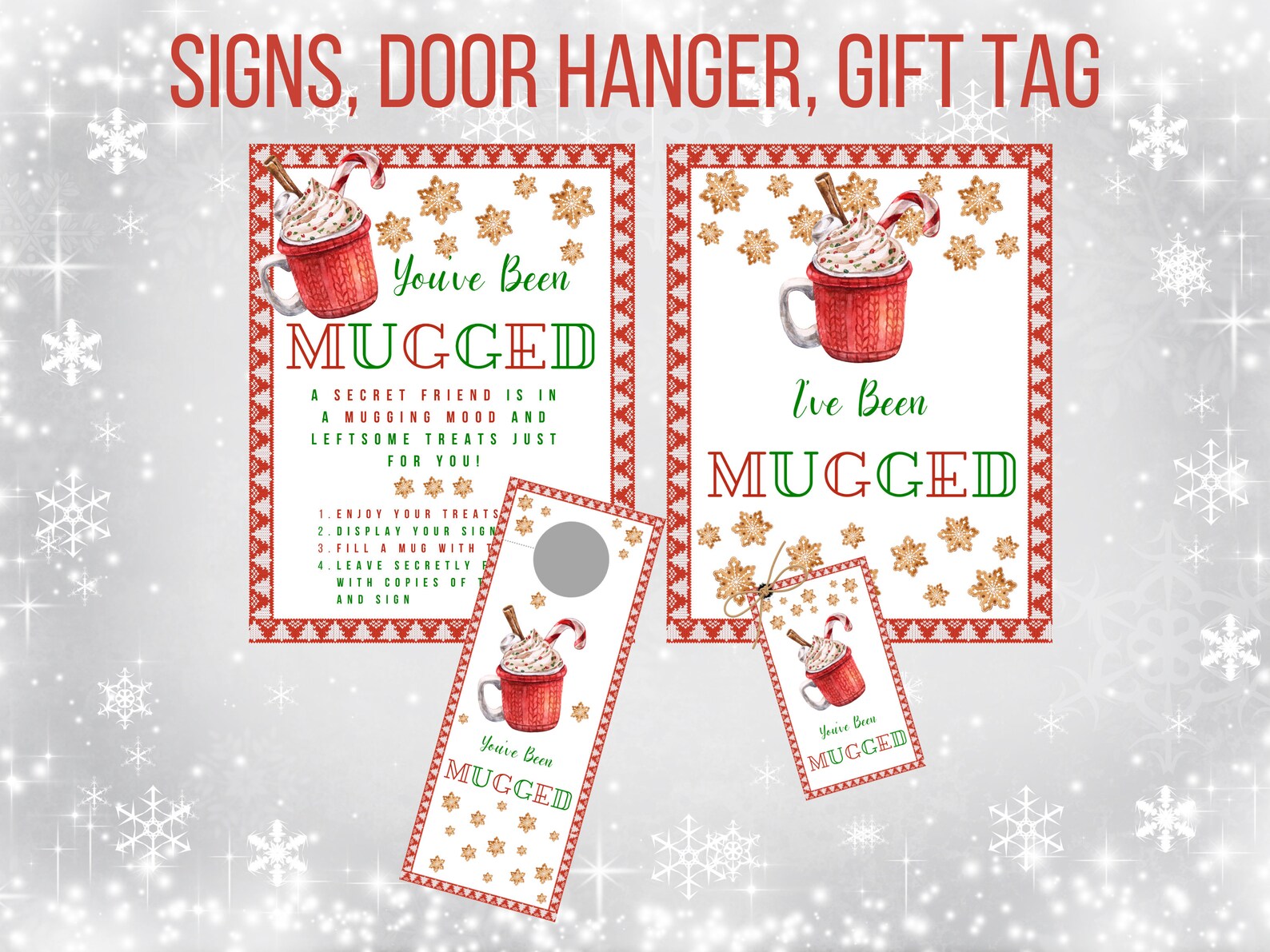 You've Been Mugged Printable, You've Been Mugged Set, You've Been ...